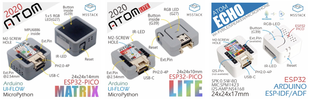 M5Stack製品の種類と特色紹介【最新 2020年12年 Ver】 | Haratta Tech Lab
